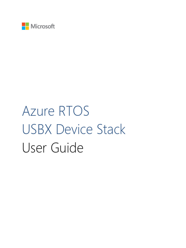Azure RTOS USBX Device Stack User Guide | PDF | Usb | Computer File