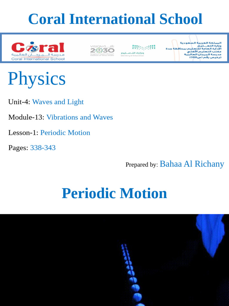 L13.1 - Periodic Motion-W2.3 2 | PDF | Oscillation | Pendulum
