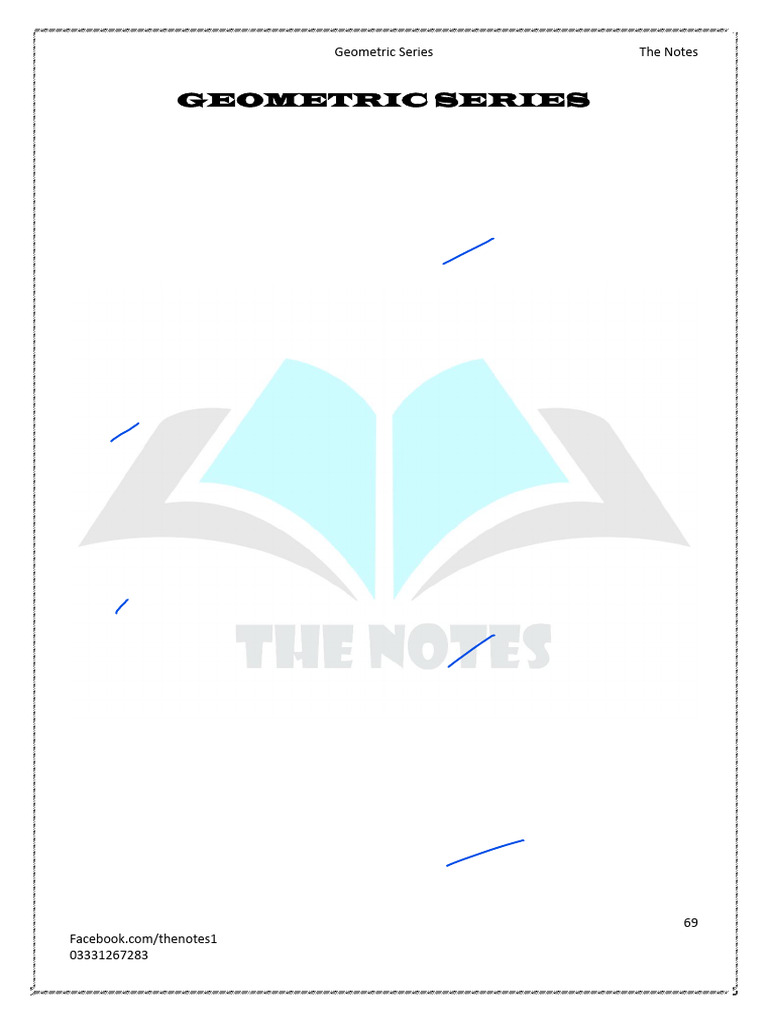 Geometric Series | PDF | Mathematical Concepts | Mathematics
