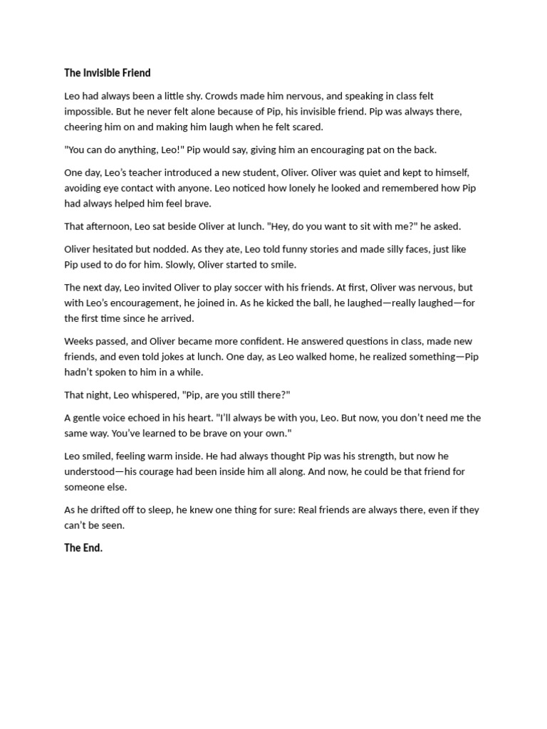 The Invisible Friend | PDF