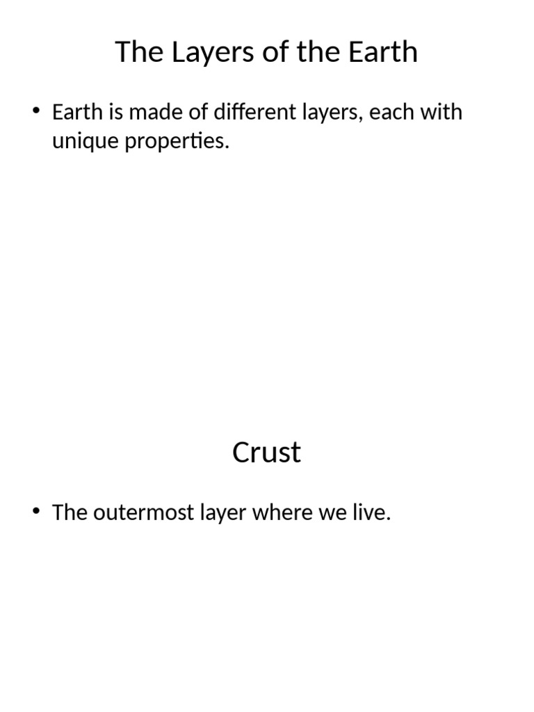 Understanding Earth's Layered Structure | PDF