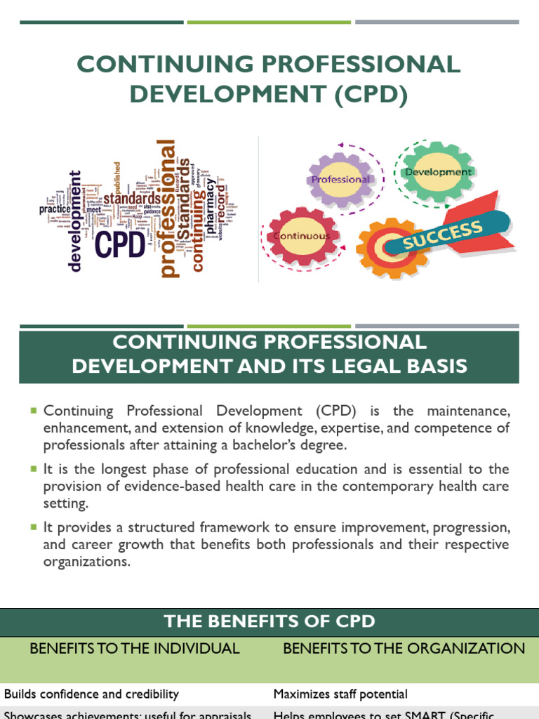 CONTINUING-PROFESSIONAL-DEVELOPMENT | PDF | Professional Development | Academic Degree