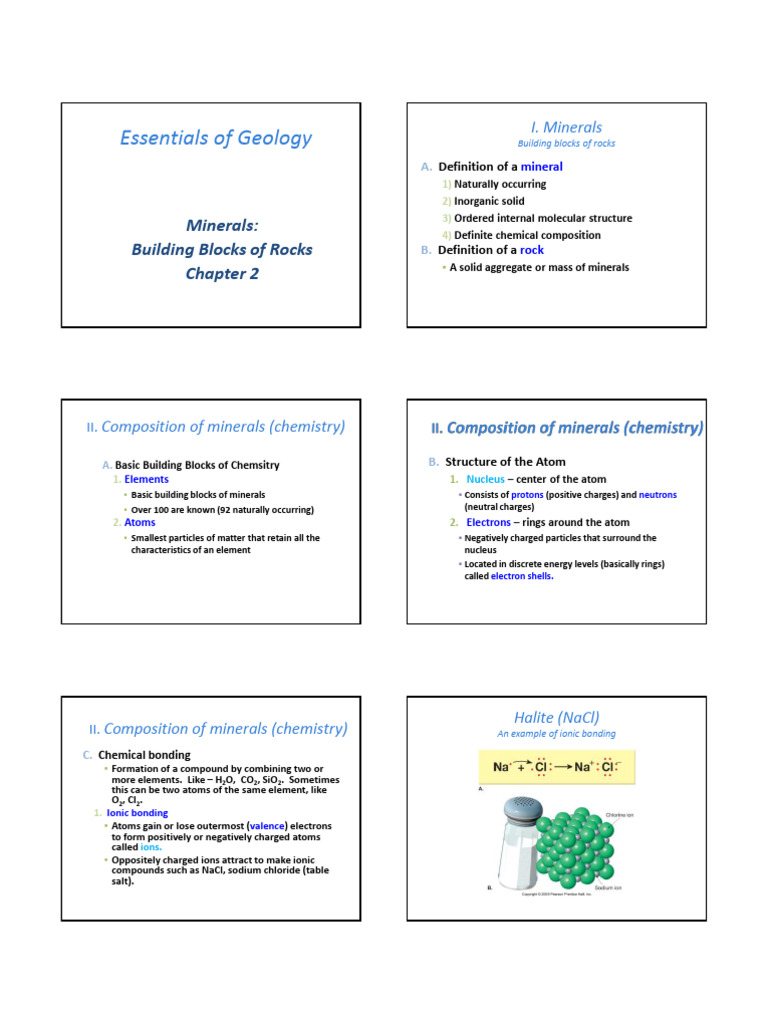 Understanding Minerals and Rocks | PDF | Minerals | Atoms