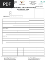 Afeel School Registration Form | PDF | International Law | Government