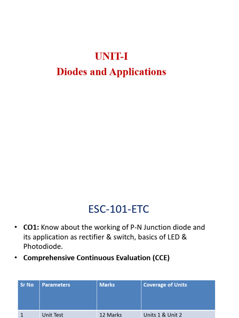 BXE unit1 | PDF | Rectifier | Integrated Circuit