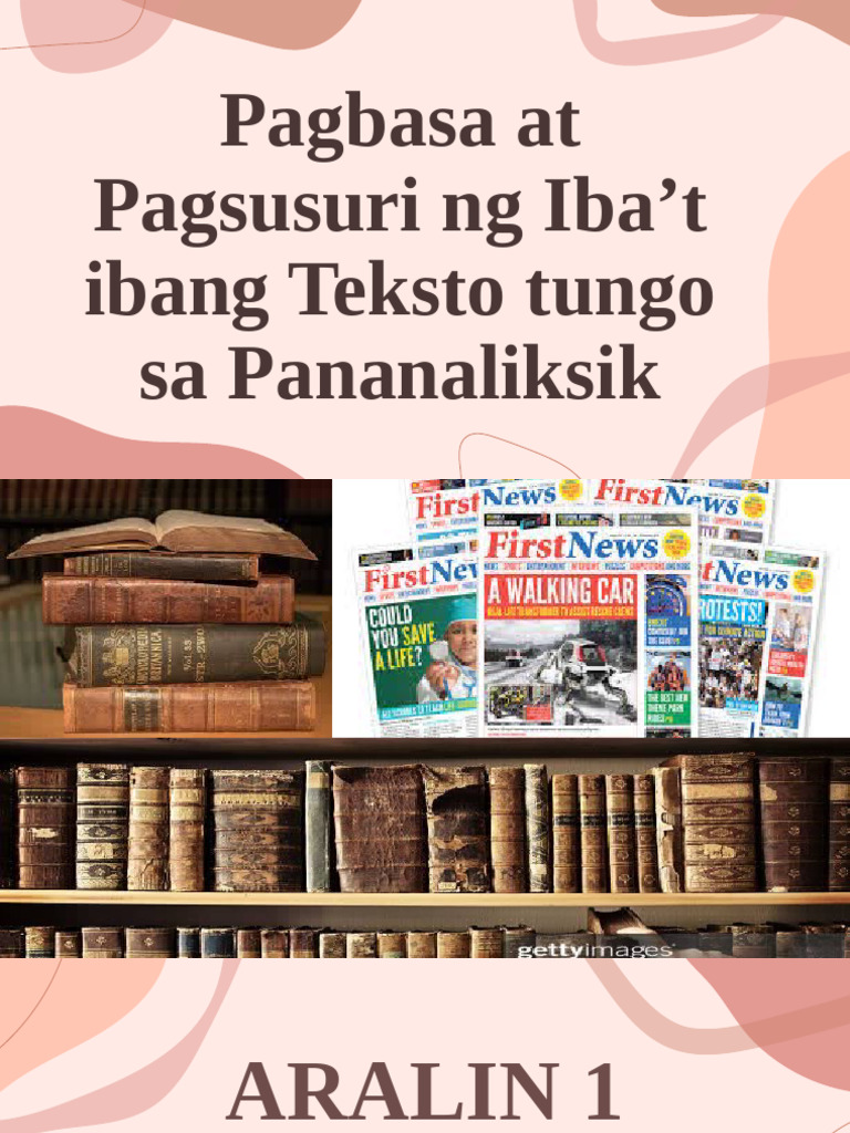 ARALIN 1 Tekstong Impormatibo | PDF