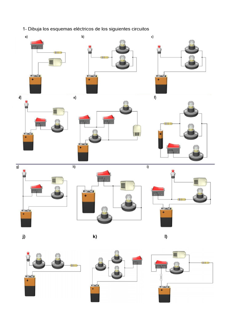 Ejercicios de Esquemas | PDF
