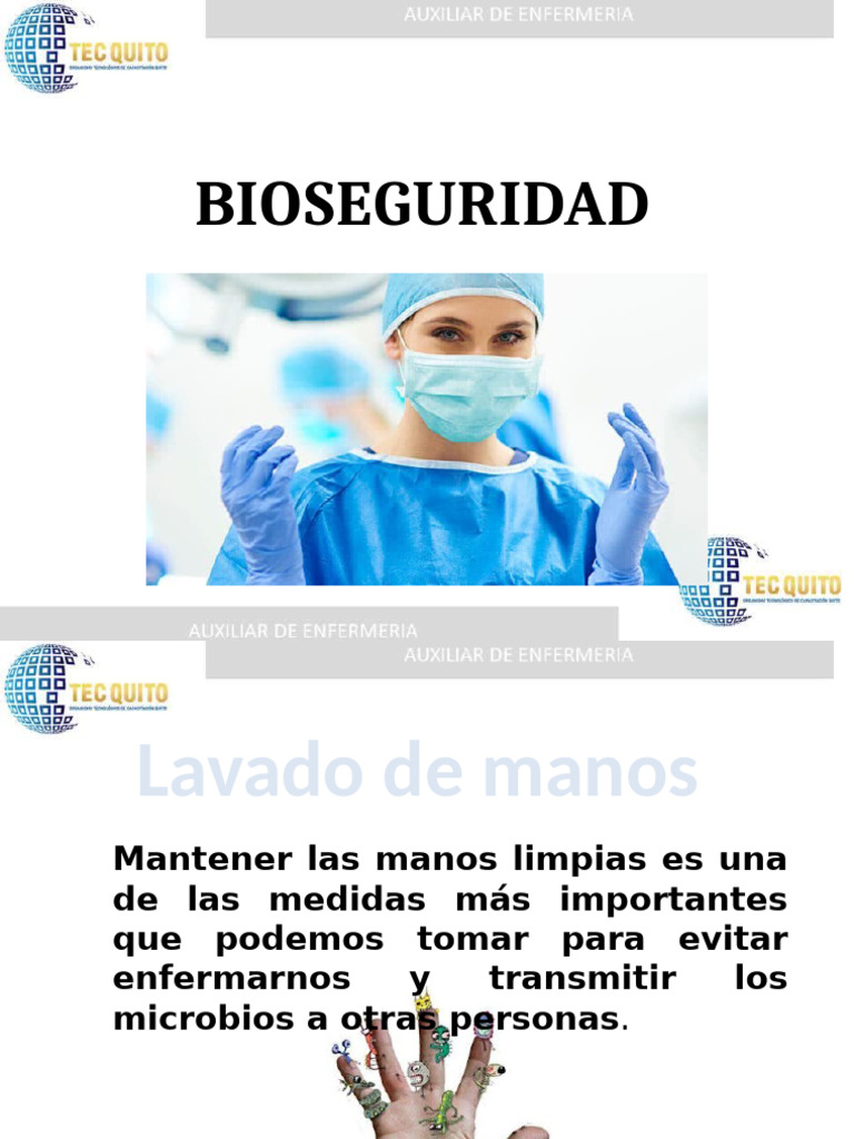 Unidad-2 Bioseguridad | PDF | Lavado de manos | Higiene