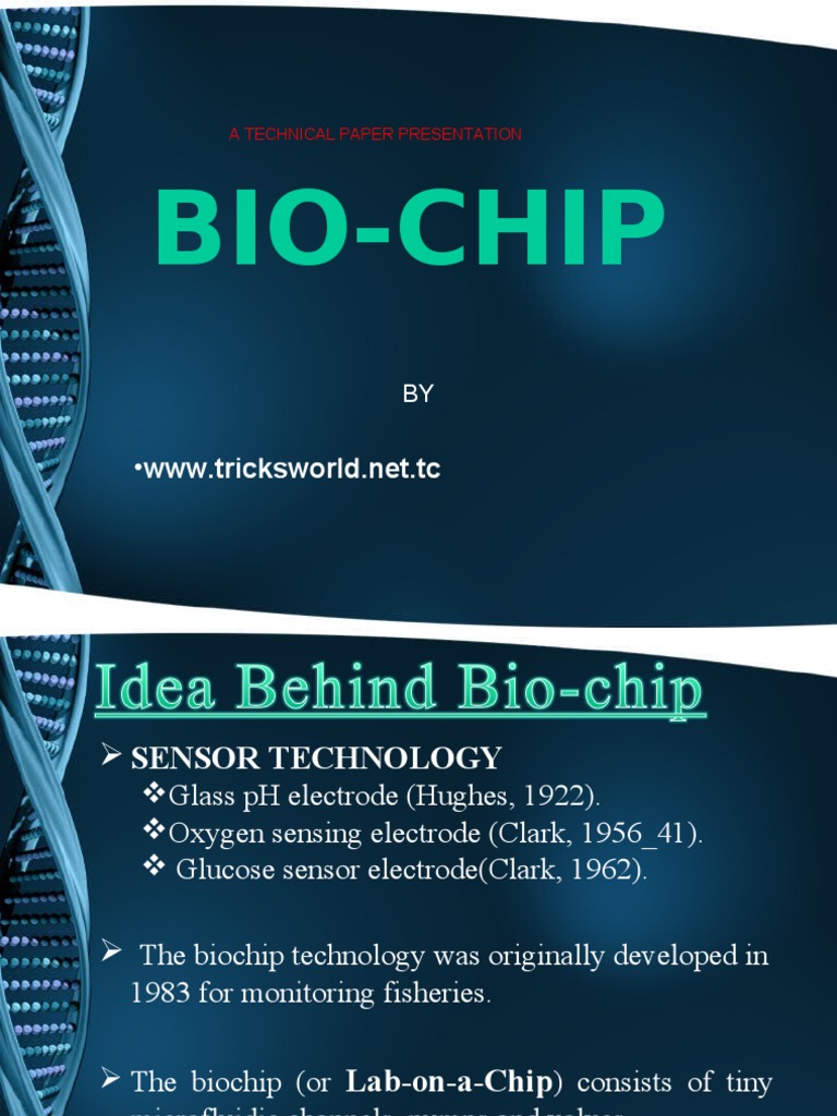 Biochip Technology Overview and Applications | PDF | Microfluidics | Biology