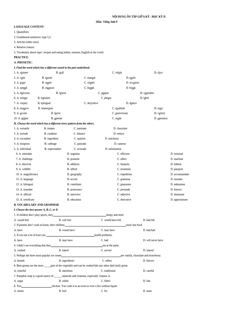 De-Cuong-Anh-9-Gkii - 203202321946 2 | PDF | Island | English Language
