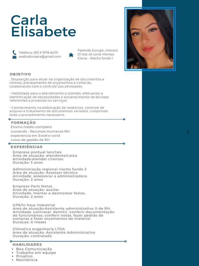 Currículo Carla | PDF