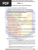 Physical Education Notes Class 11 Chapter 1 | PDF