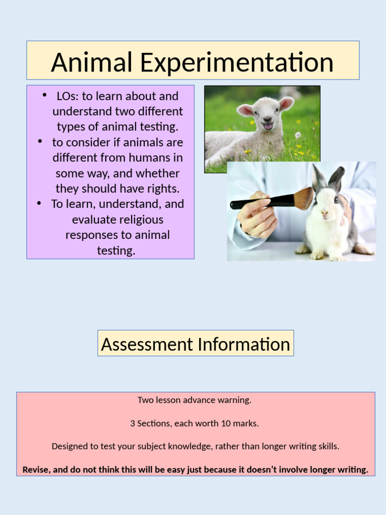 L5 Animal Experimentation | PDF | Animal Testing
