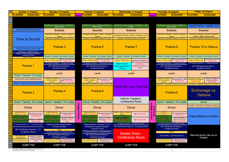Camp Plan | PDF