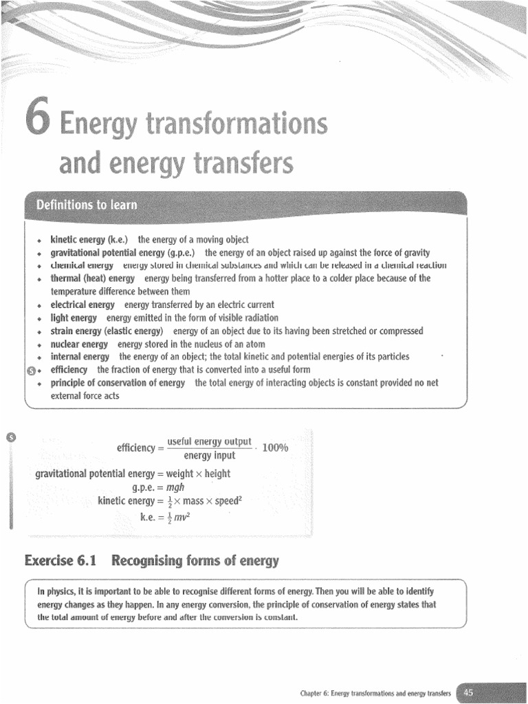 Work Power Energy Workbook | PDF