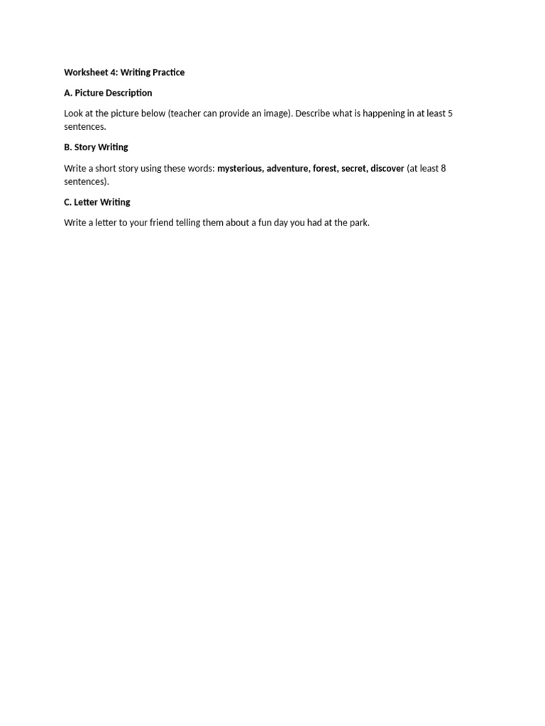 Cambridge Primary Checkpoint English Practice Worksheets 4 | PDF