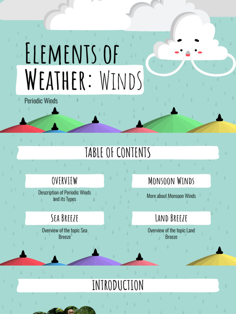 Elements of Weather - Winds | PDF | Monsoon | Wound