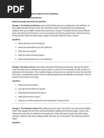 Class IV Comprehension Practice Guide | PDF | Mango