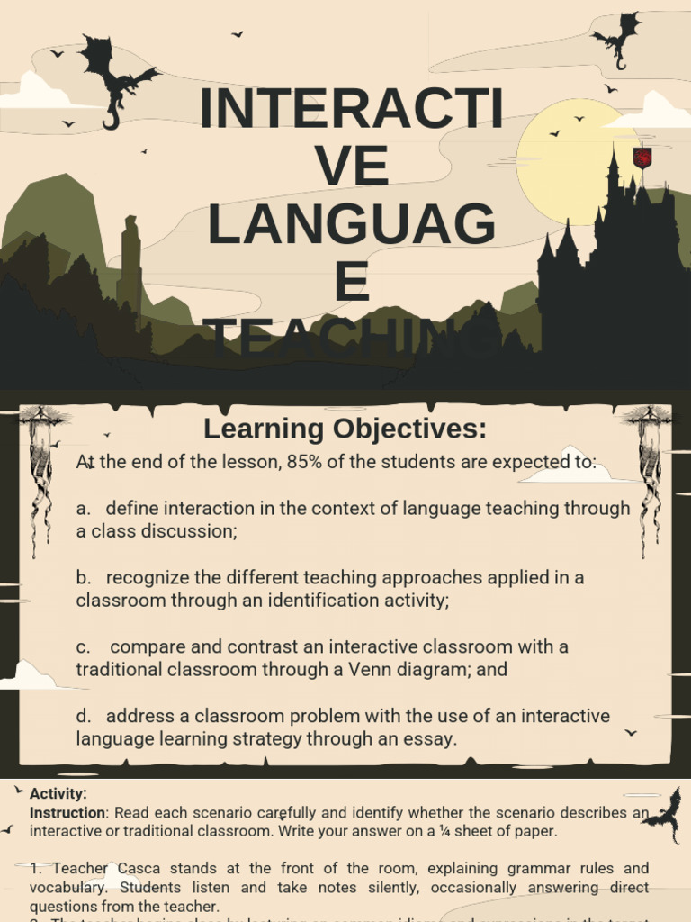 INTERACTIVE LANGUAGE TEACHING | PDF | Teachers | Second Language