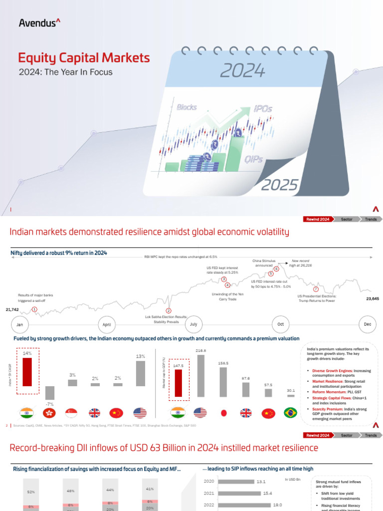 Avendus On Equity Capital Markets - 2024 The Year in Focus | PDF ...