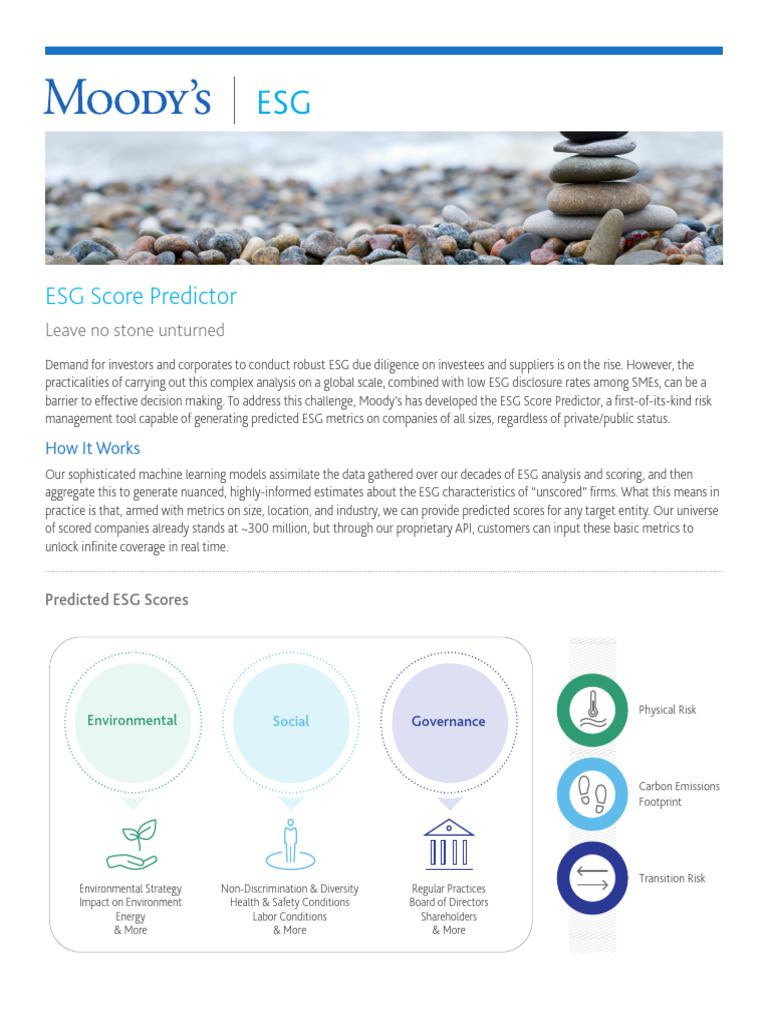 MCO_ESG Score Predictor Moody | PDF | Economies | Natural Environment
