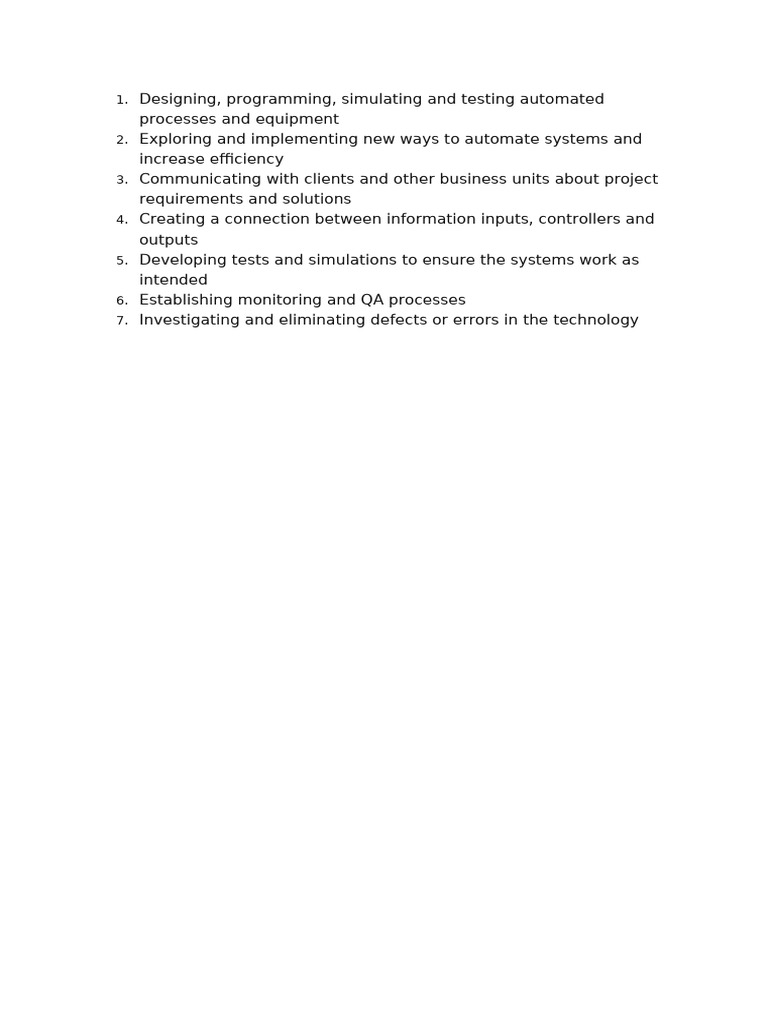 Automation Process Design and Testing | PDF