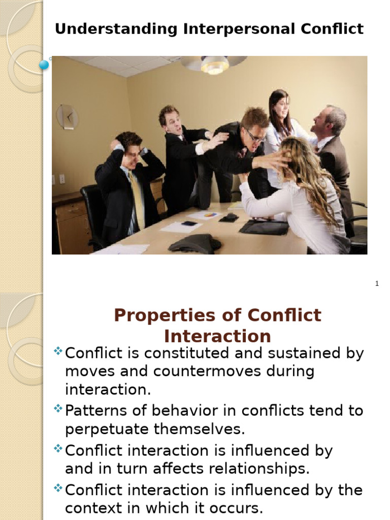 Understanding Interpersonal Conflict | PDF | Anxiety | Interpersonal ...
