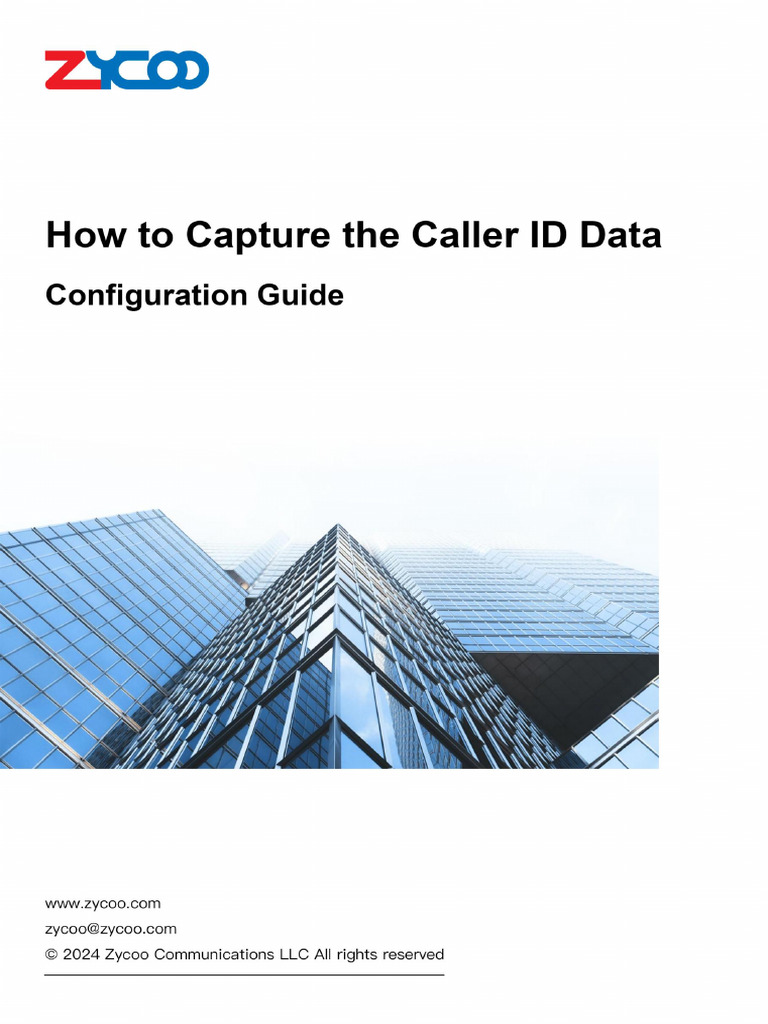 How To Capture The Caller ID Data | PDF