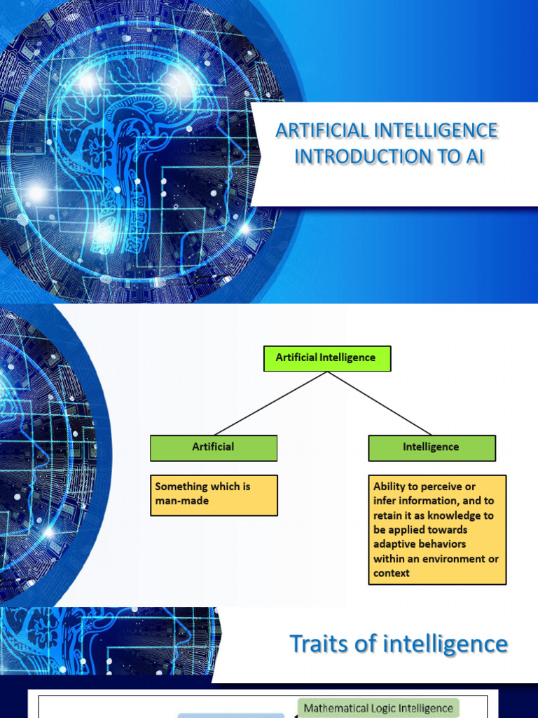 3092456-1. Introduction To AI-Foundational Basic Concepts of AI-To Upload | PDF | Intelligence ...