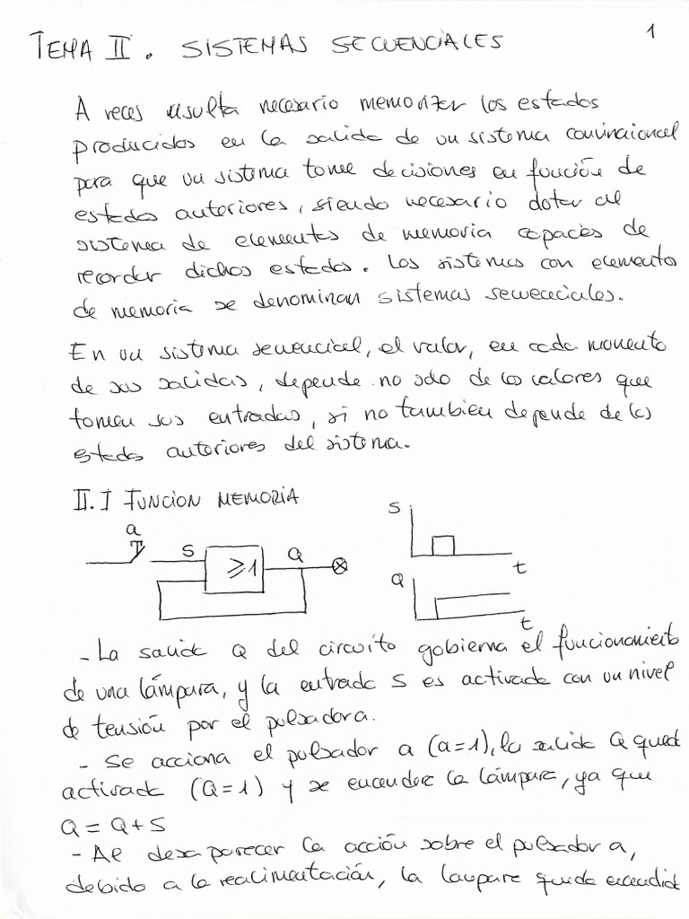 Tema I-Sistemas Secuenciales | PDF