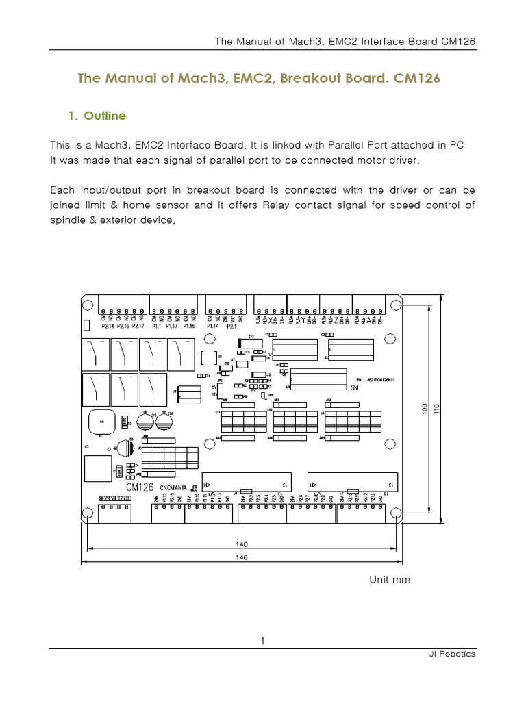 CNC_Interface_Borad_CM126_Eng_Manual_rev3 | PDF | Numerical Control | Switch
