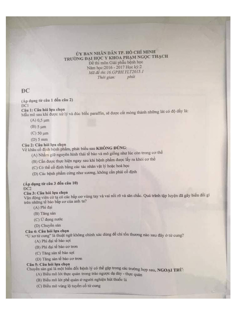 Đề GPB 2016 | PDF