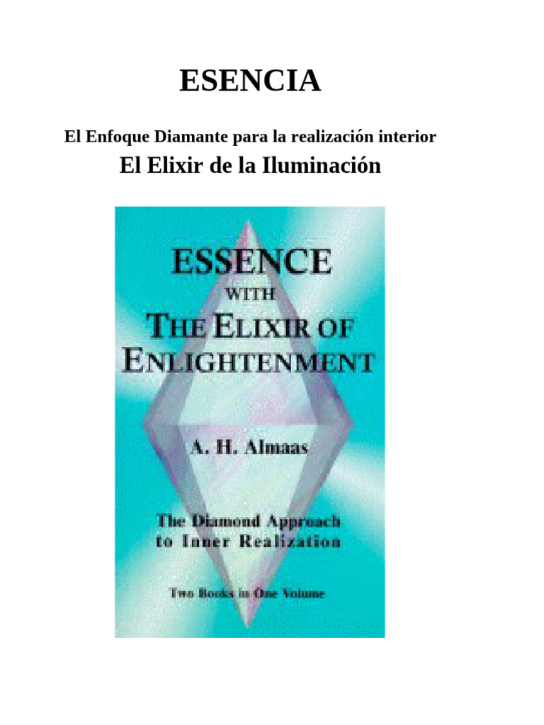 1 - LA ESENCIA POR A. H. ALMAAS | PDF | Experiencia | Esencia