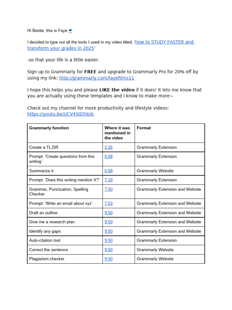 Essential Grammarly Tools for Students | PDF