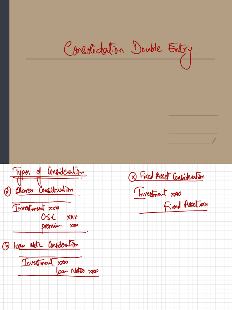 Double Entry Consolidation Accounting Guide | PDF | Business ...