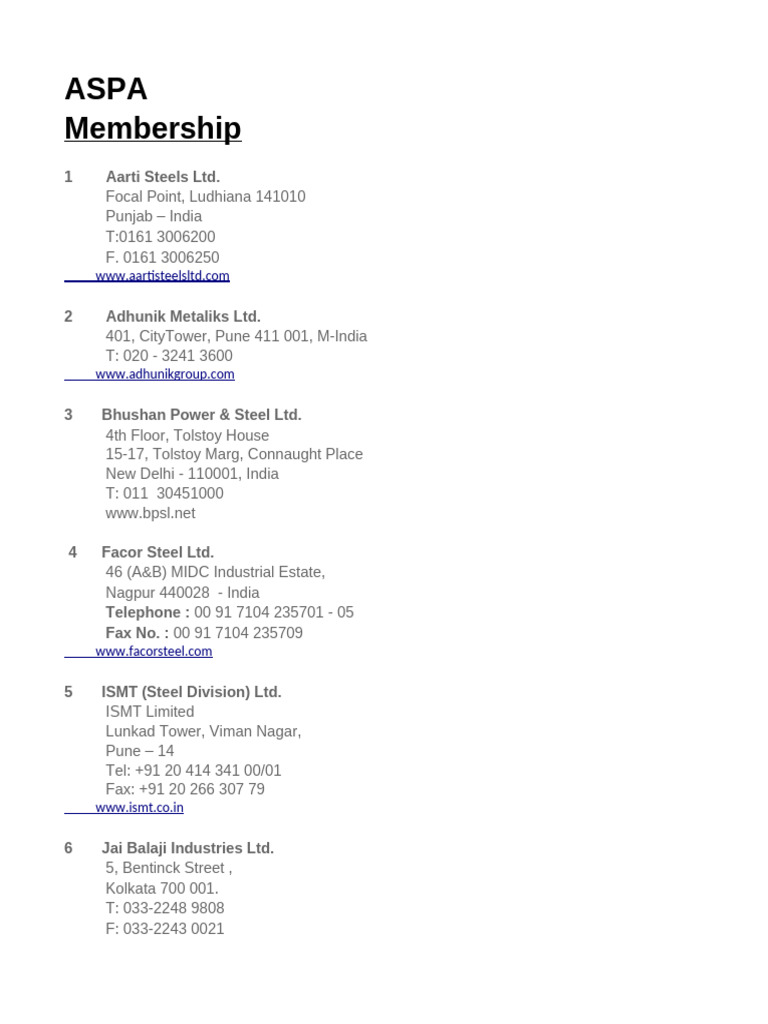 ASPA | PDF
