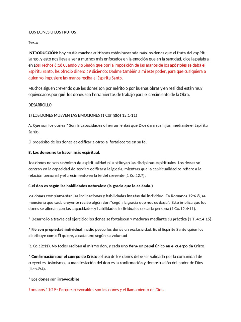 Dones y fruto d-WPS Office | PDF | Fruto Del Espiritu Santo | Amor