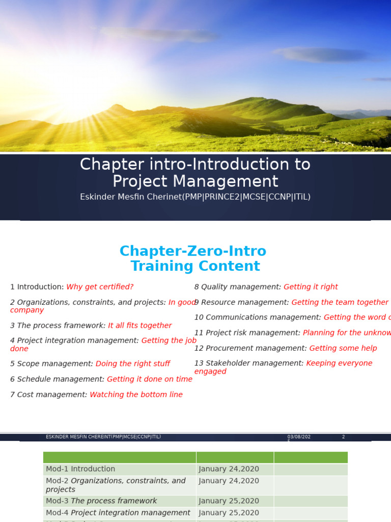 0 - Chapter Zero-Intro | PDF