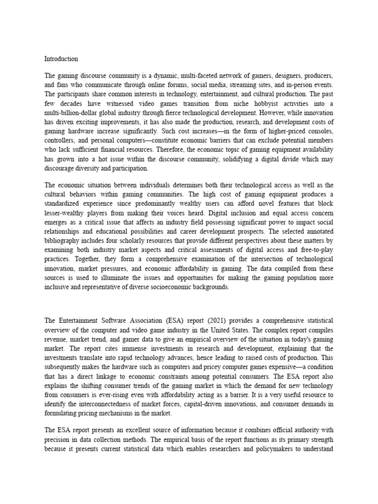 The Annotated Bibliography, Final Draft | PDF | Market (Economics) | Policy