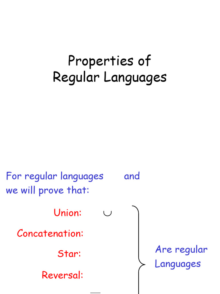 8_Regular_Properties | PDF | Models Of Computation | Theory Of Computation