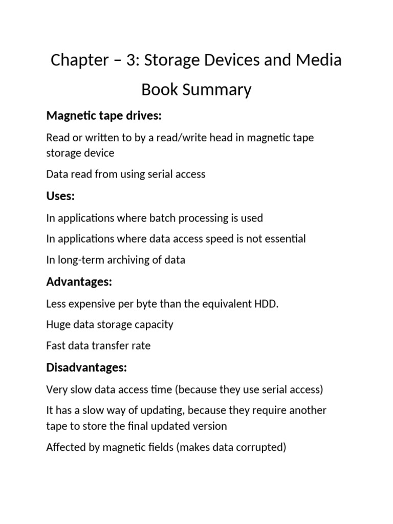 Chapter 3 (1) | PDF | Computer Data Storage | Usb Flash Drive