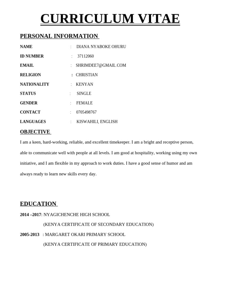 JOY CV (Autosaved) | PDF