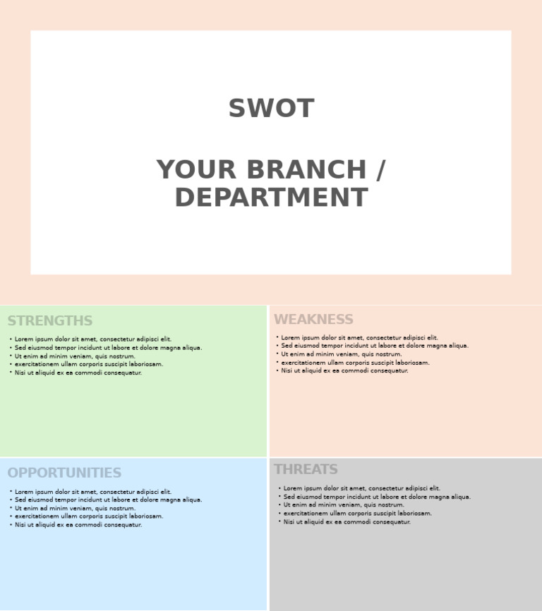 SWOT - Template | PDF