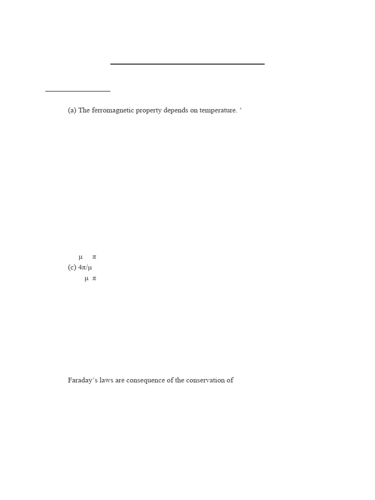 Grade 12 Phy Review 3 | PDF | Inductor | Magnetism