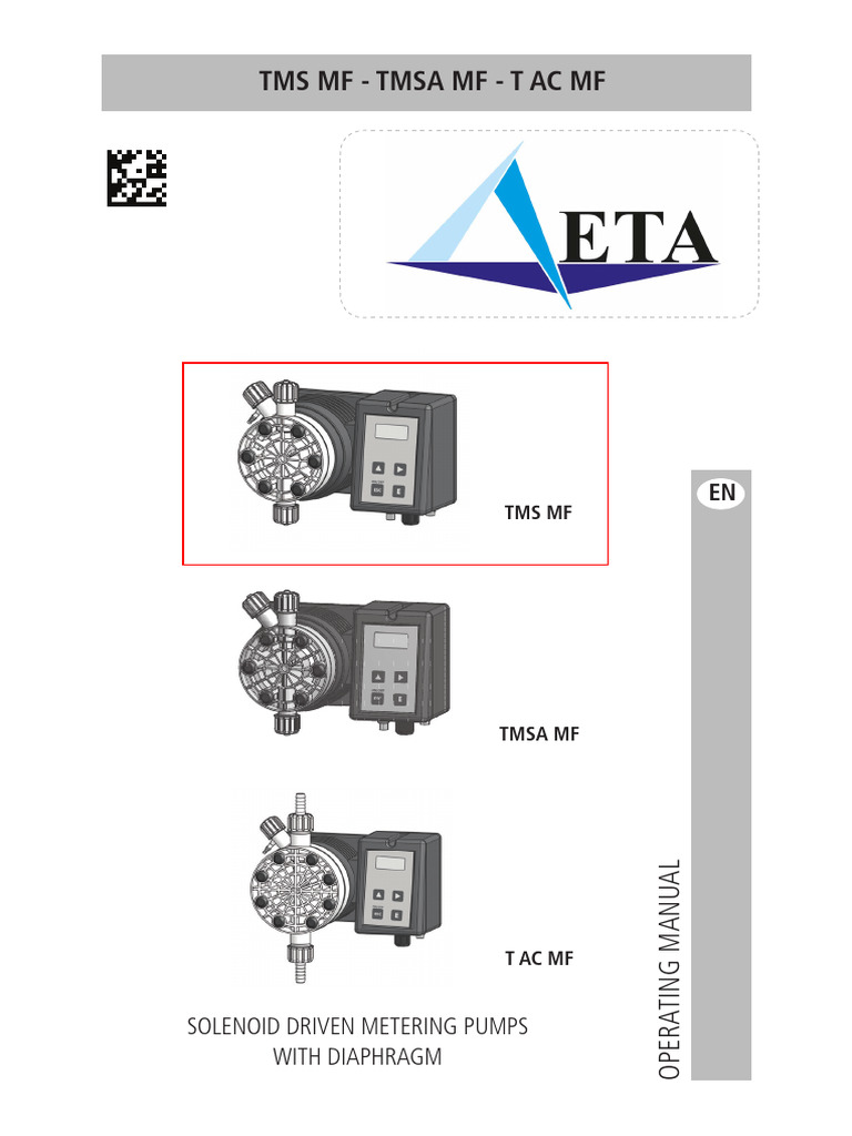 Emec Tms MF Serisi Manual | PDF | Pump