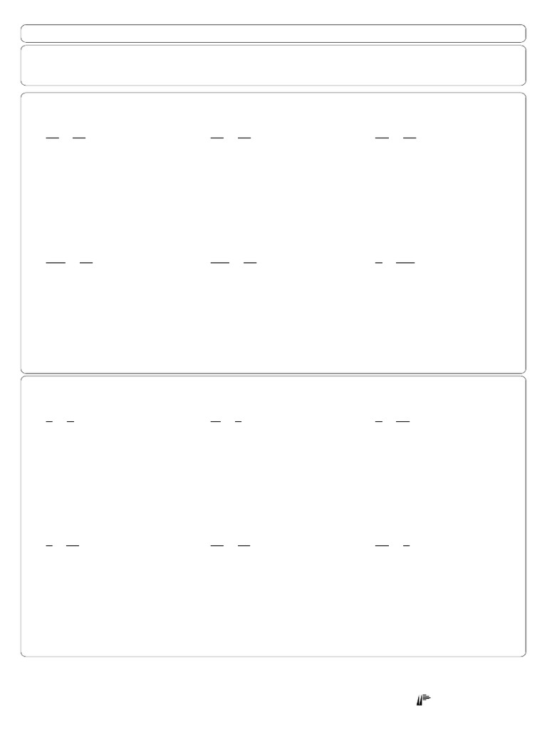 Algebraic Fractions Worksheet | PDF | Mathematics | Arithmetic