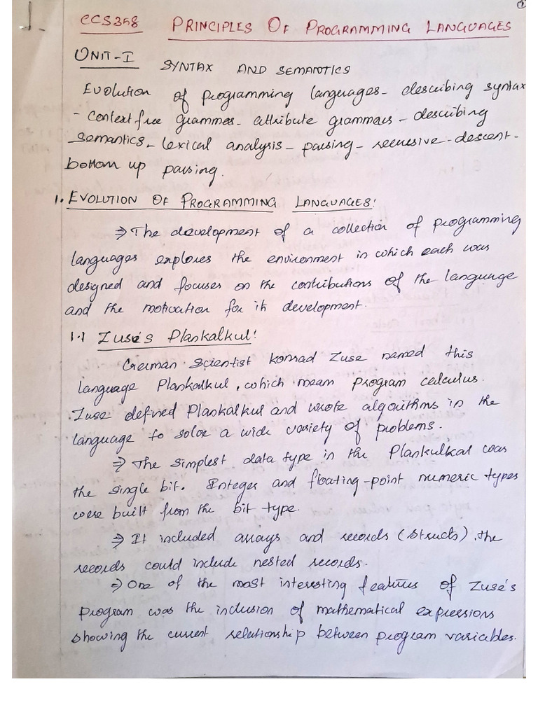 CCS358 Principles of Programming Languages Dr.G. Sumilda Merlin | PDF | Image Scanner ...