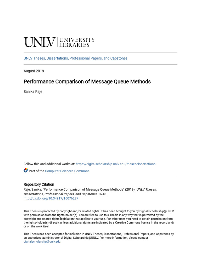 Performance Comparison Of Message Queue Methods Pdf Computing Computer Architecture