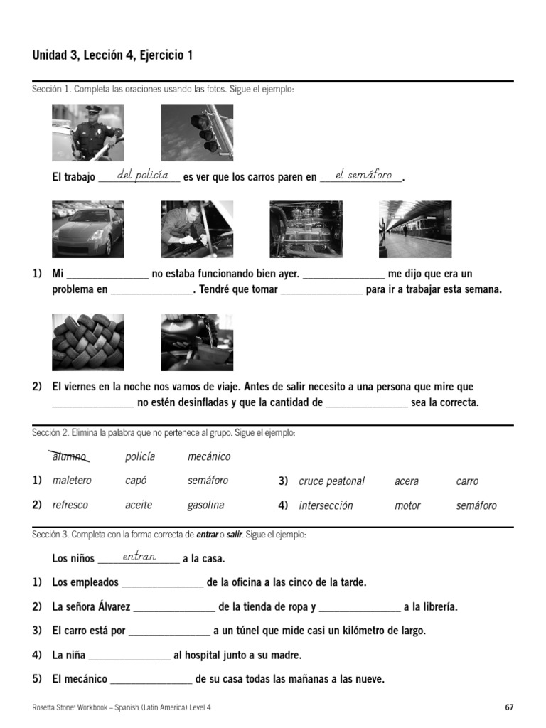 Spanish Student Workbook 36 | PDF