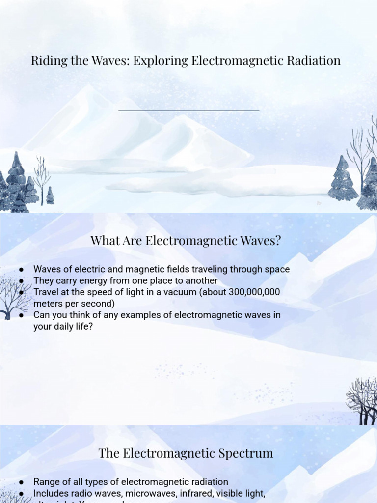 Riding The Waves - Exploring Electromagnetic Radiation | PDF ...